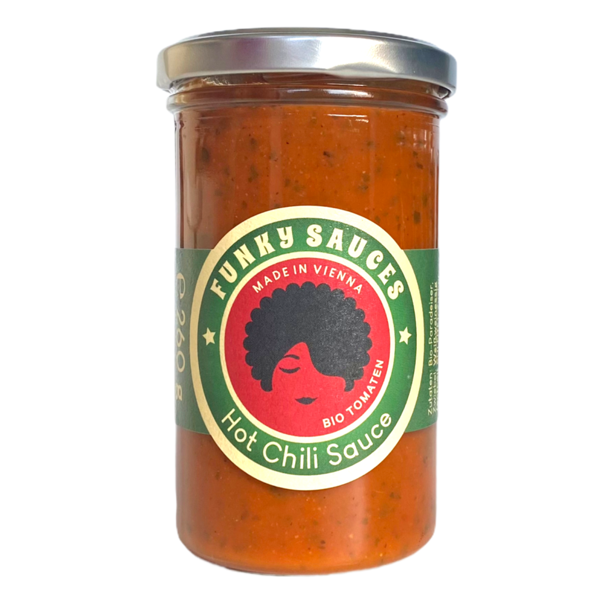 Hot Chili Sauce mit Bio Tomaten – Funky Sauces